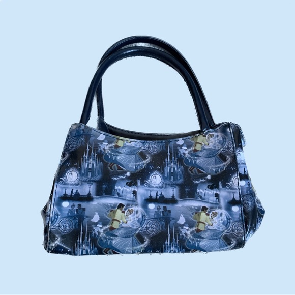 Disney | Bags | Rare Vintage Disney Cinderella Small Blue Handbag ...